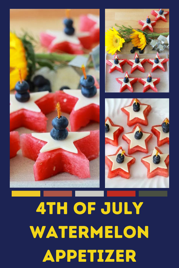 4th of July Watermelon Appetizer Recipe - Cooking With Ruthie