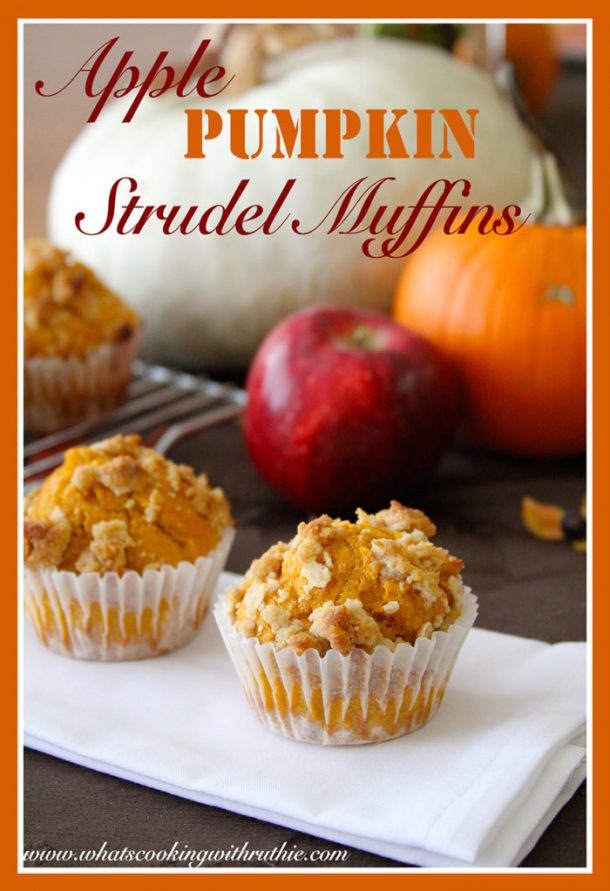 Apple Pumpkin Strudel Muffins - Cooking With Ruthie