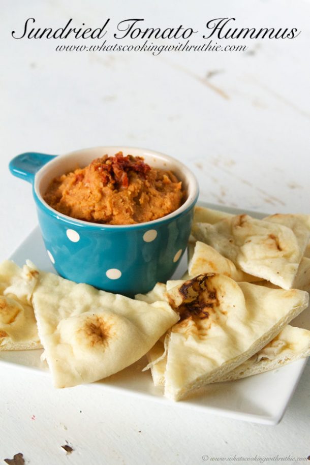 Sun Dried Tomato Hummus and Squatty Potty Giveaway - Cooking With Ruthie