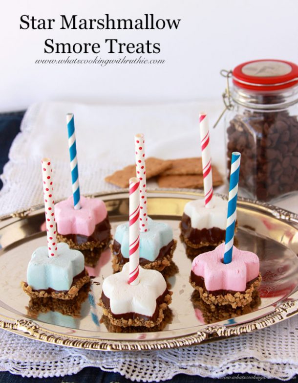 Star Marshmallow S'more Treats - Cooking With Ruthie