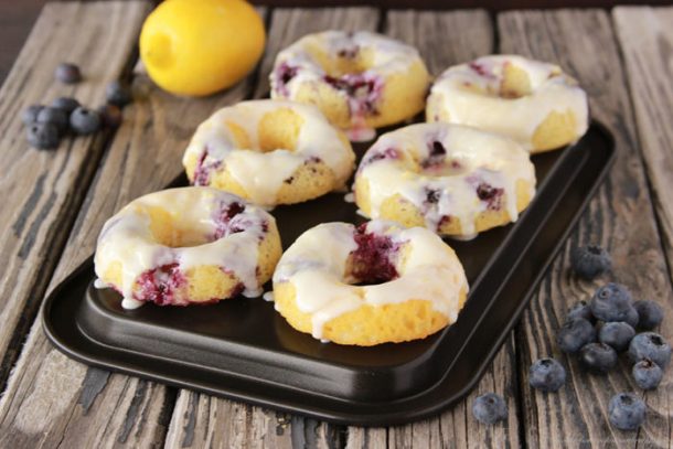 Baked Blueberry Lemon Donuts Recipe - Cooking With Ruthie