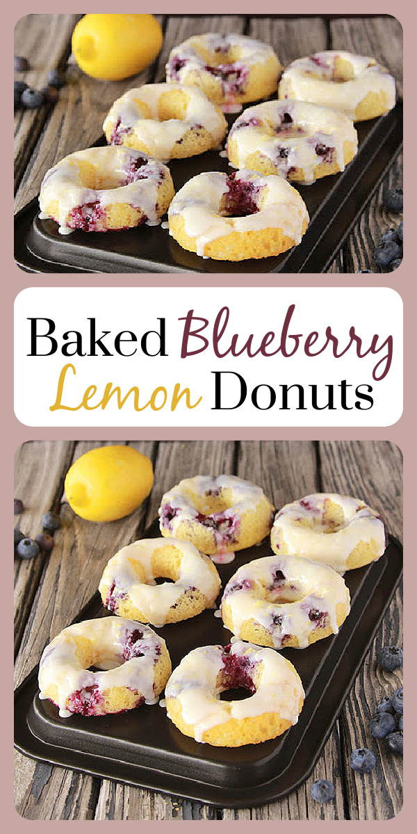 Baked Blueberry Lemon Donuts Recipe - Cooking With Ruthie