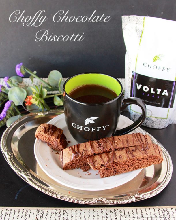 Choffy Chocolate Biscotti - Cooking With Ruthie