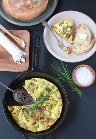 Country French Omelette Recipe - Cooking With Ruthie