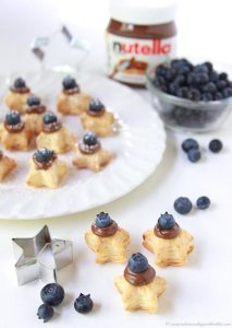 Summer Blueberry Nutella Pastry Stars - Cooking With Ruthie