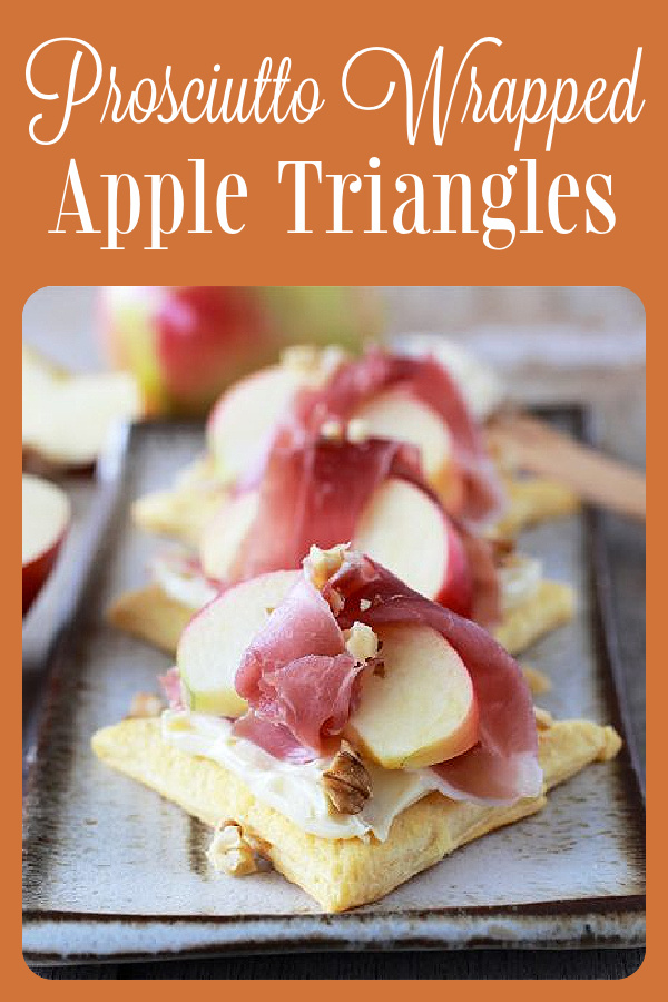 Prosciutto Wrapped Apple Triangles Recipe - Cooking With Ruthie