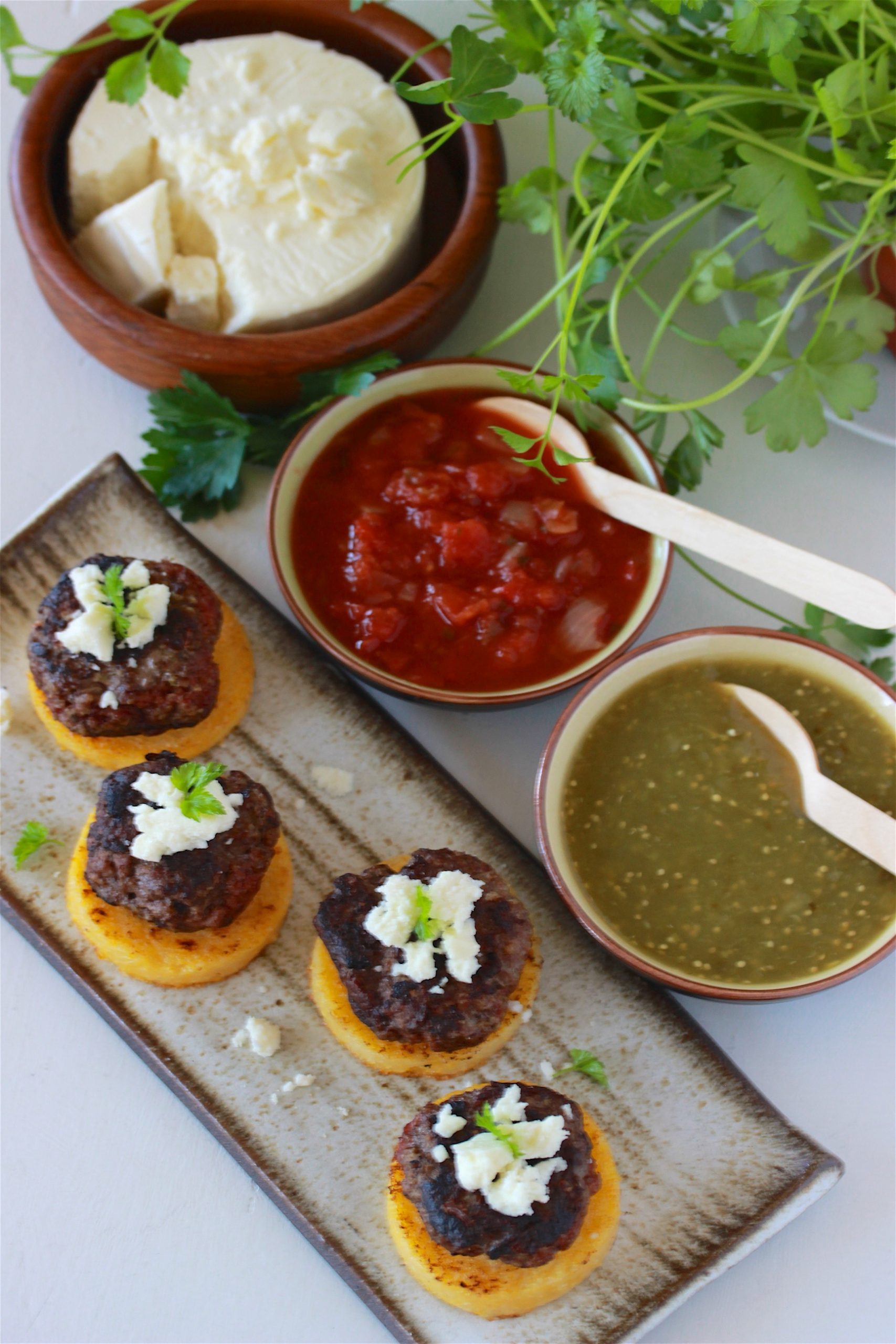Southwest Beef & Polenta Rounds Recipe - Cooking With Ruthie