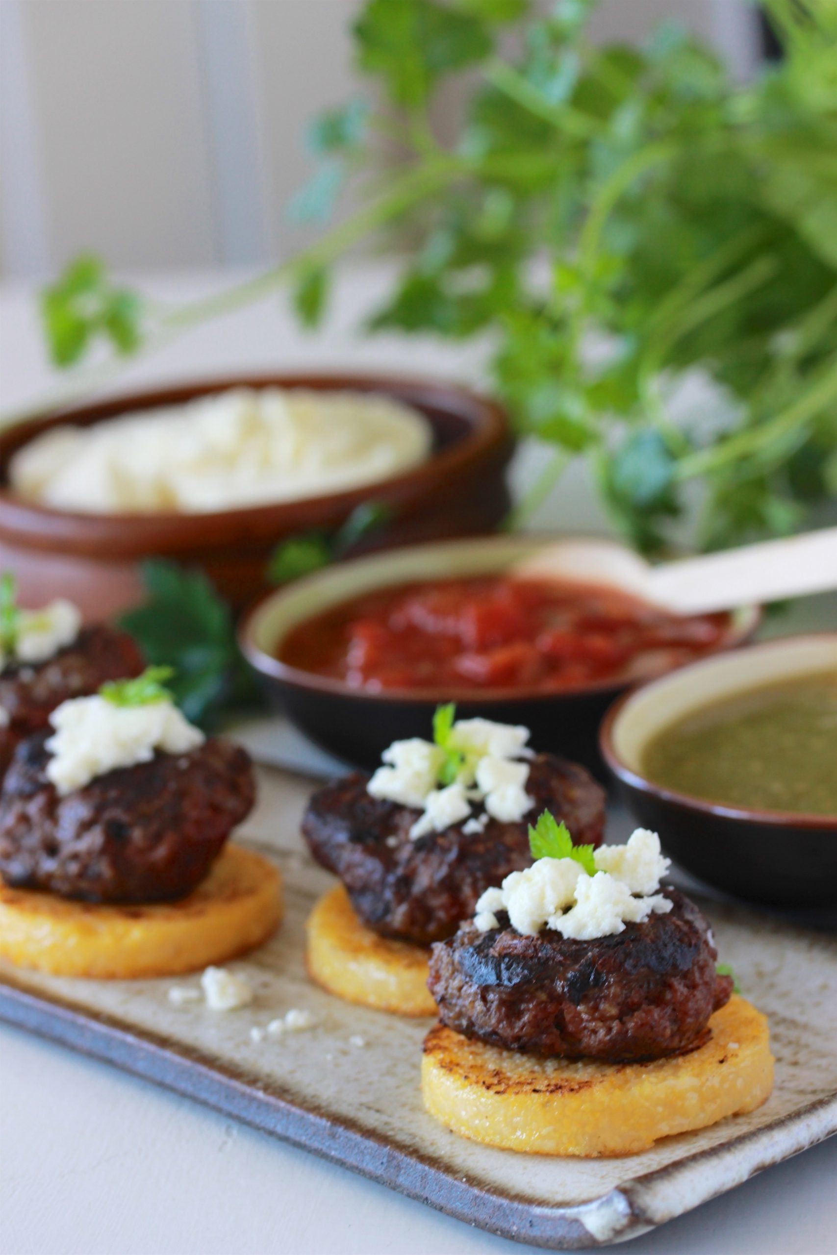 Southwest Beef & Polenta Rounds Recipe - Cooking With Ruthie