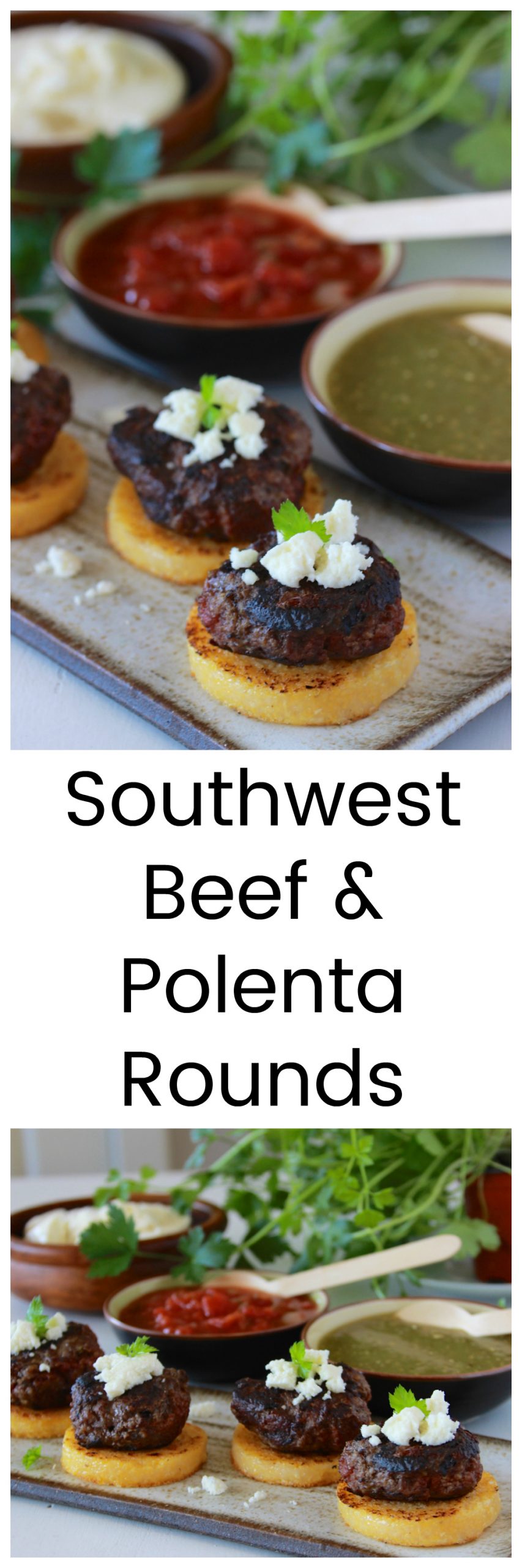 Southwest Beef & Polenta Rounds Recipe - Cooking With Ruthie