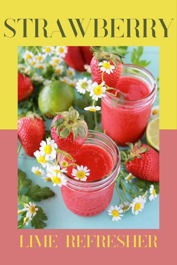 Strawberry Lime Refresher Recipe - Cooking With Ruthie