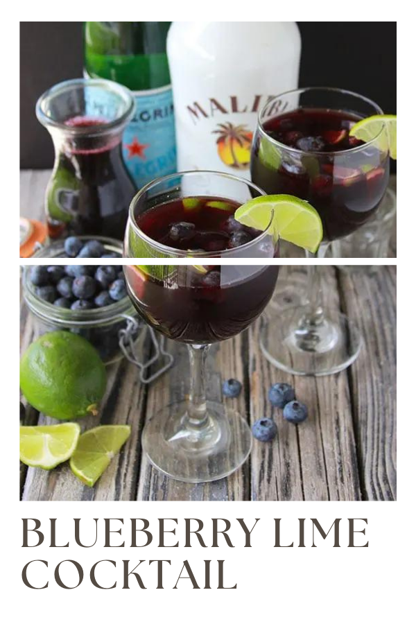 Blueberry Lime Cocktail Recipe - Cooking With Ruthie