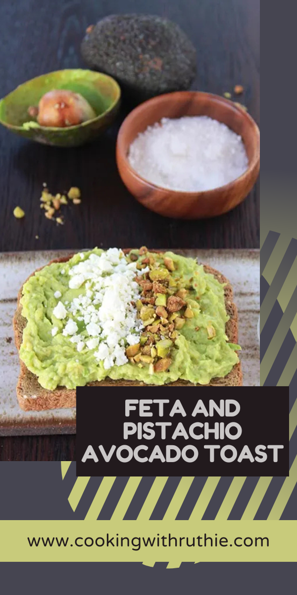 Feta and Pistachio Avocado Toast Recipe - Cooking With Ruthie